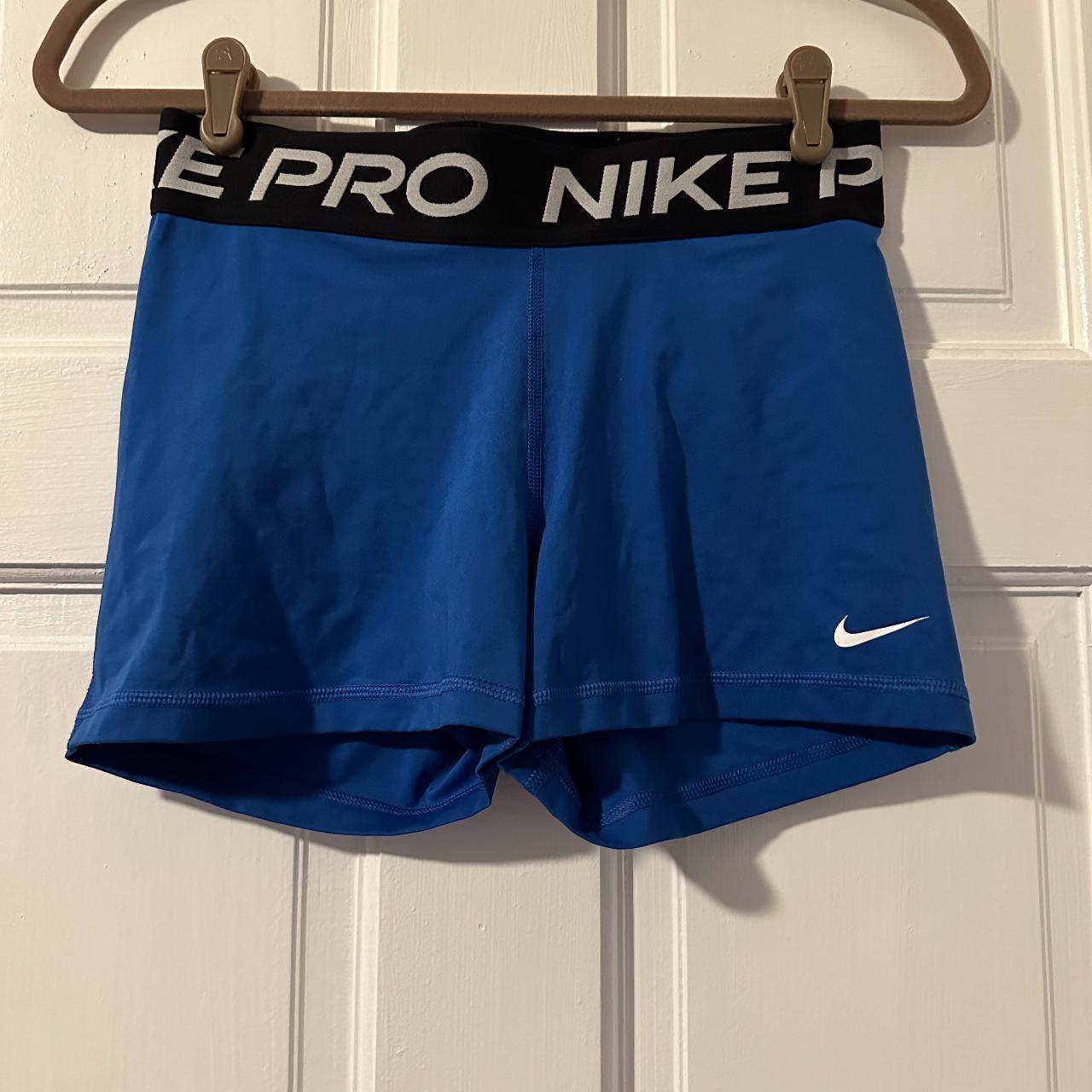 Blue nike pros. Perfect condition. - Depop