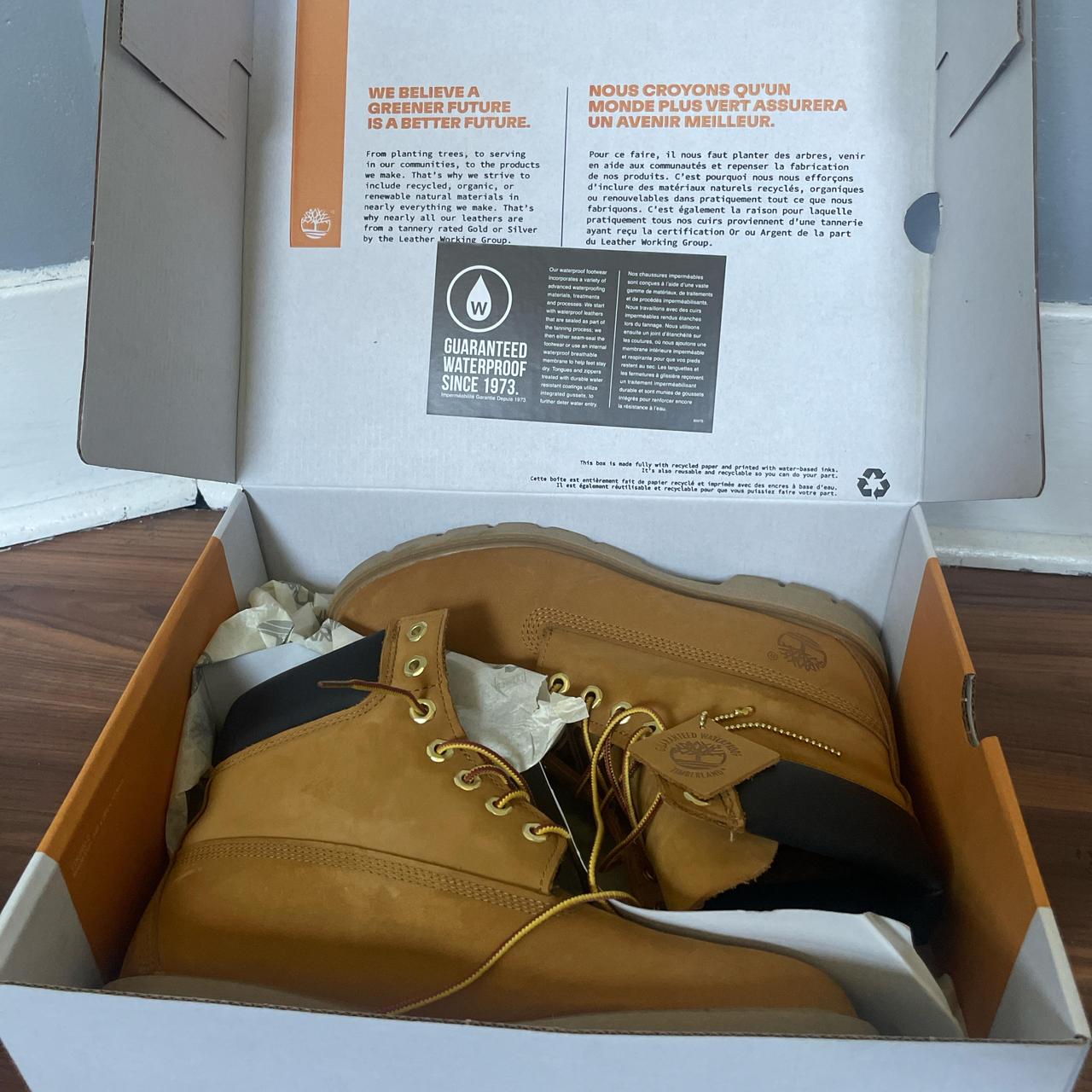 Used Timberlands comes with box and everything Only... - Depop