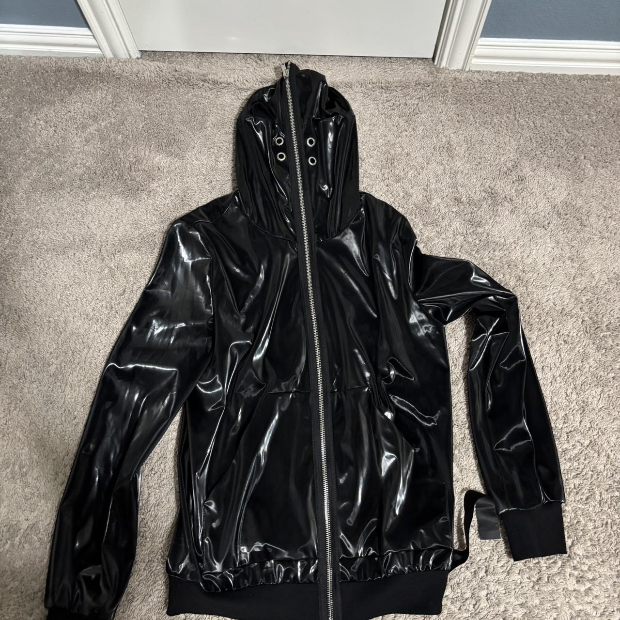 rick owens latex gimp zip up size L send offers | Depop