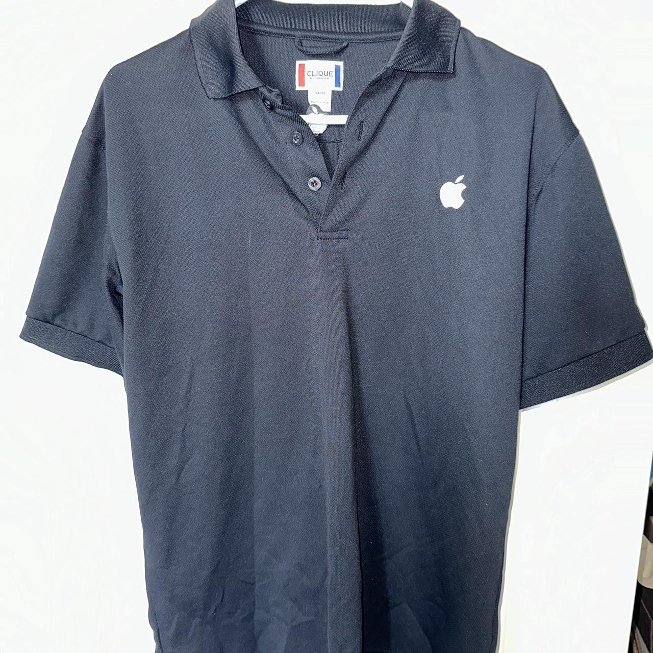 *Official* Apple Employee, embroidery button up... - Depop