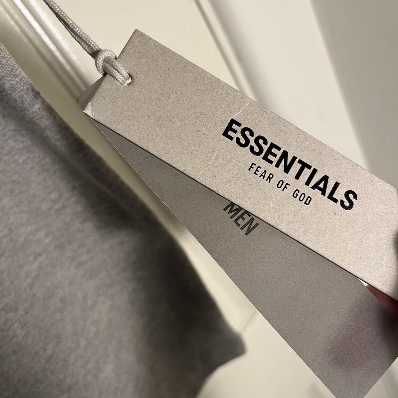 Grey Essentials Fear of God T shirt - Depop