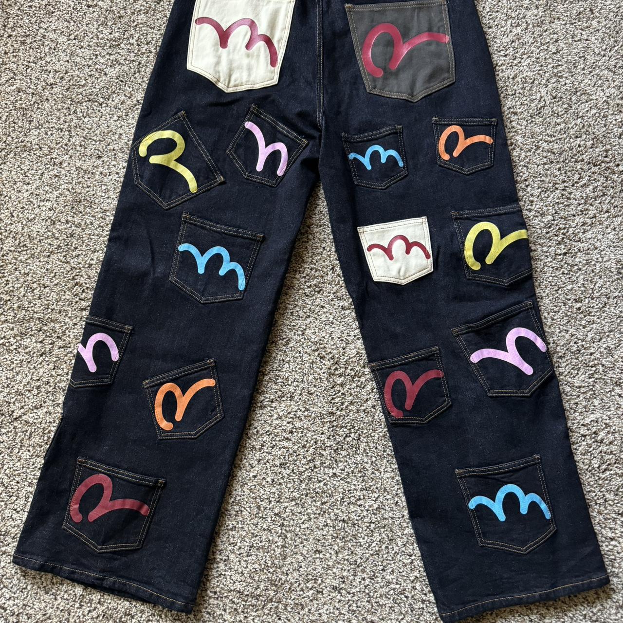 HMDD Multi-pocket denim, size Large. They fit... - Depop