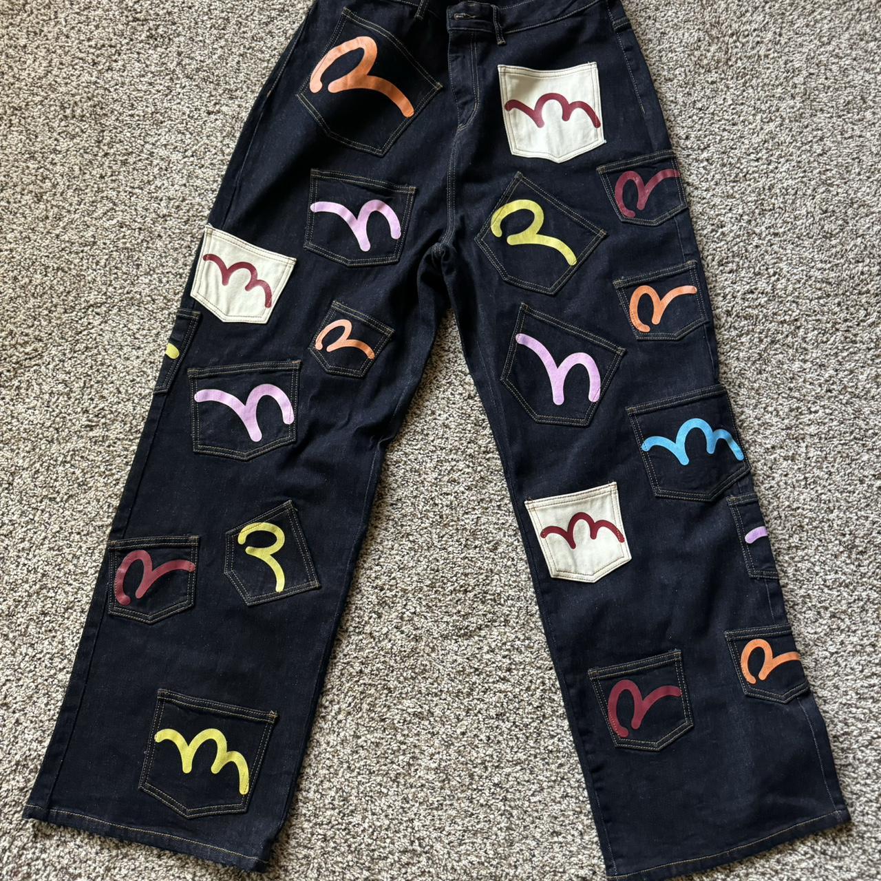 HMDD Multi-pocket denim, size Large. They fit... - Depop