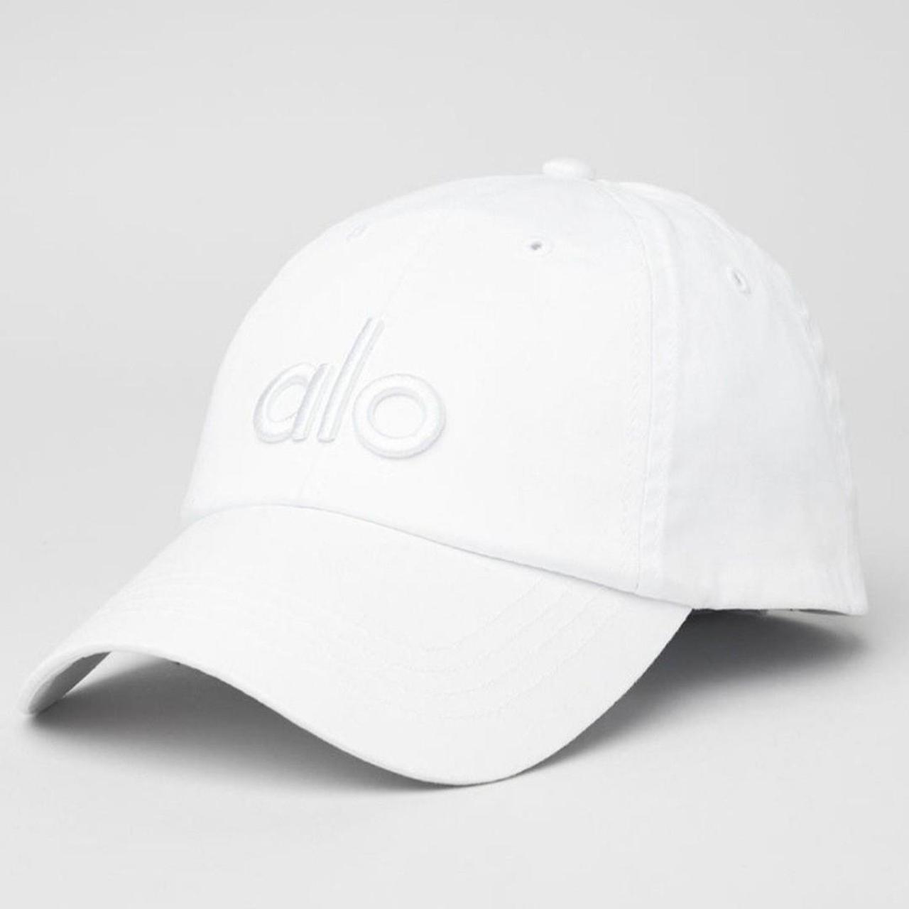 Alo Yoga Hat White One Size - Depop