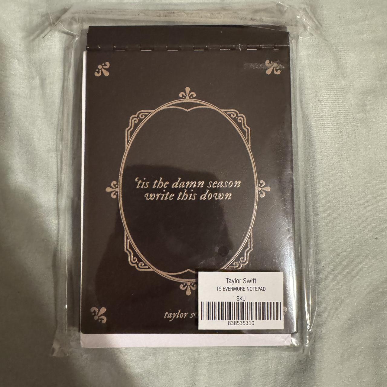 taylor swift evermore notepad, brand new - Depop