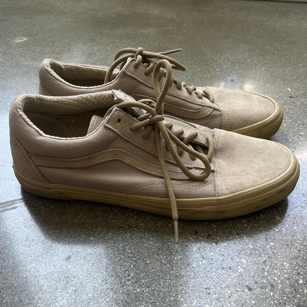 Tan suede vans - Depop