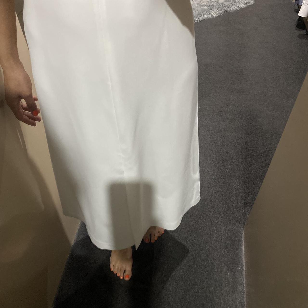White Witchery High Waisted Lined Skirt Size 8 And Depop