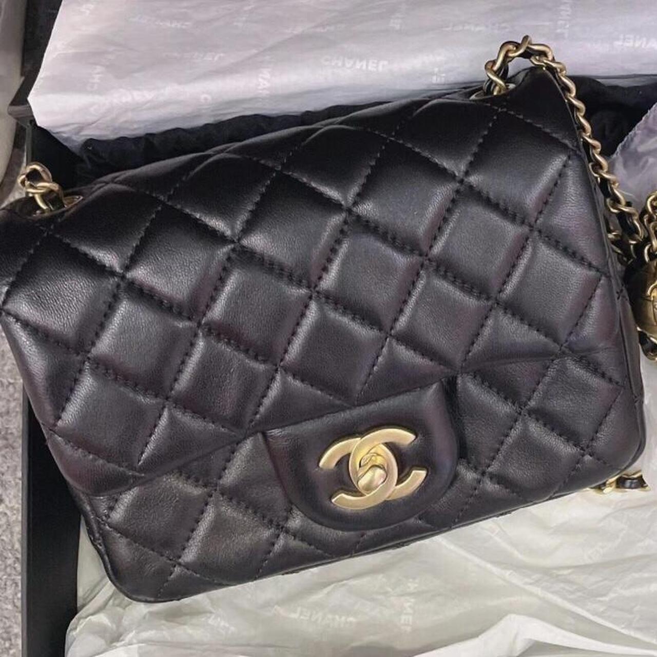 Chanel small gold ball fatty fang classic lingerie... - Depop