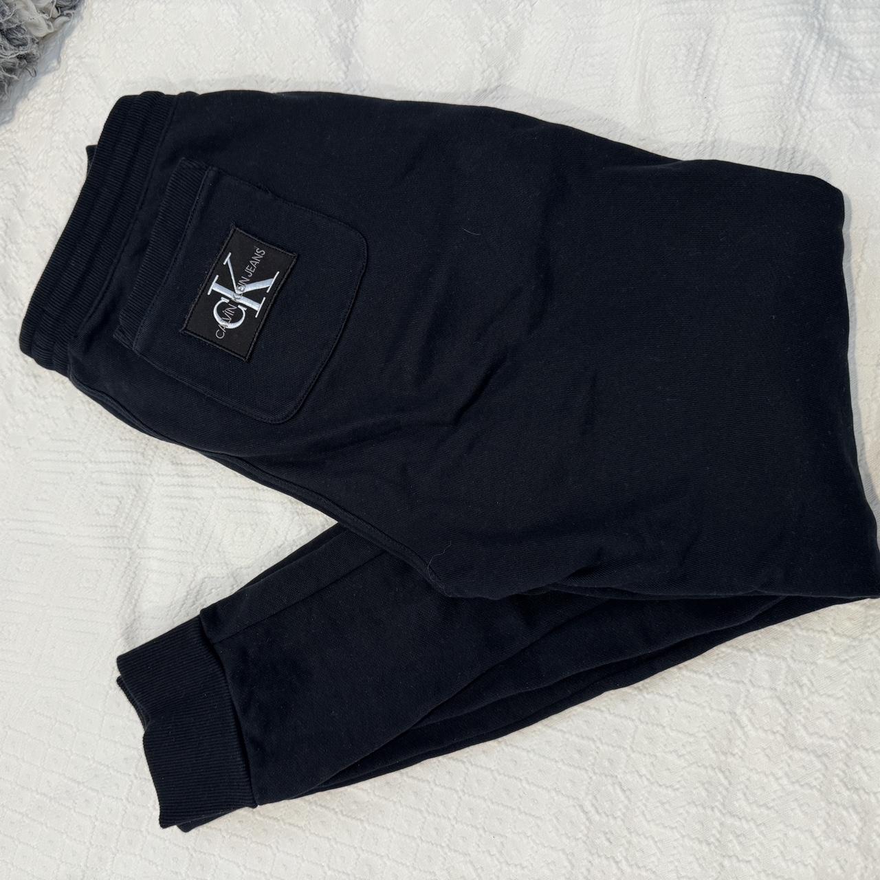 Black Calvin Klein Tracksuit Pants Size Depop