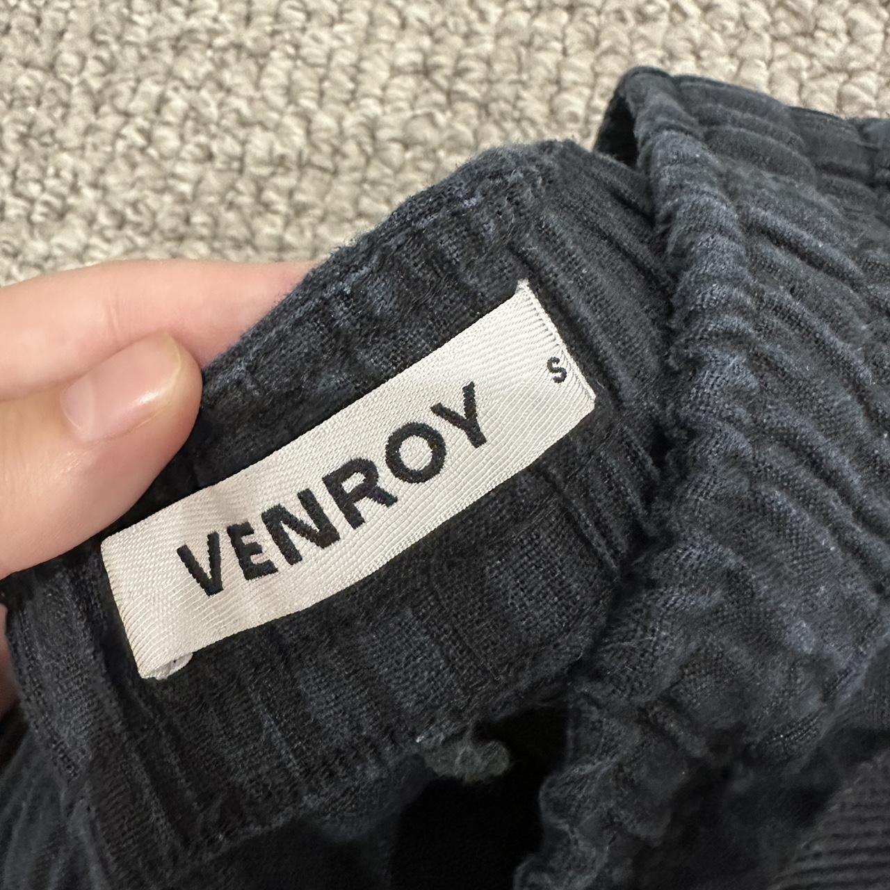 Venroy navy linen pants worn a couple of times size... - Depop