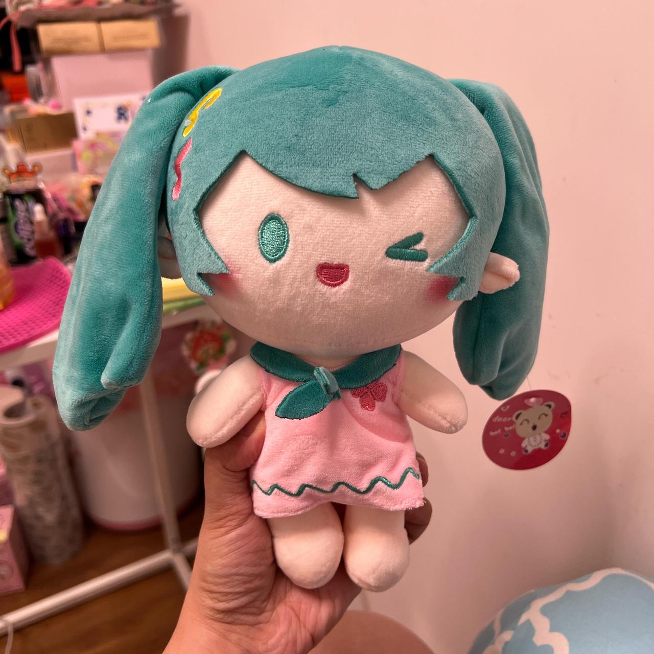 Hatsune Miku lovely Plushie. Size: About 20cm -... - Depop