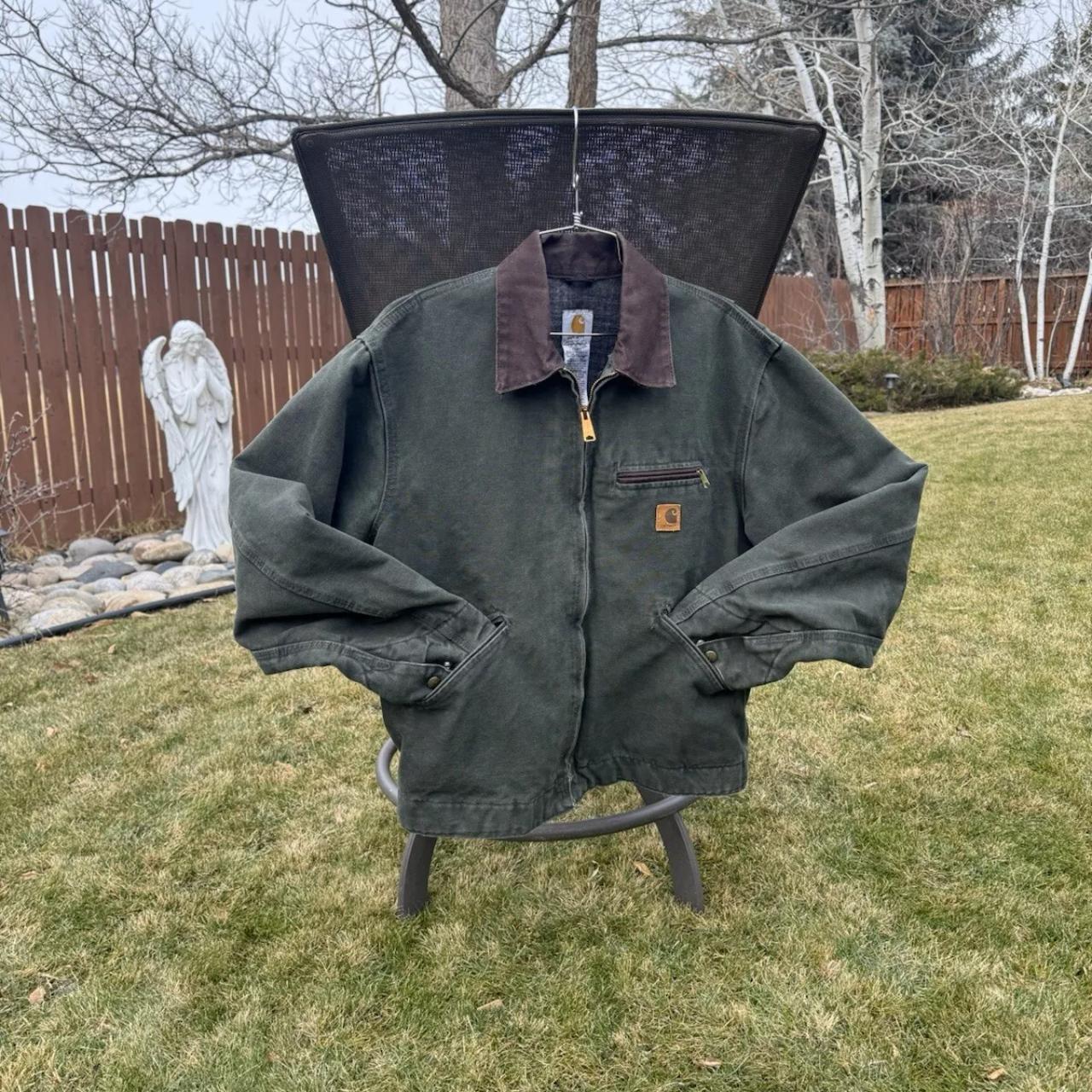 VTG Carhartt J97 MOS Large Regular Detroit Jacket - Depop