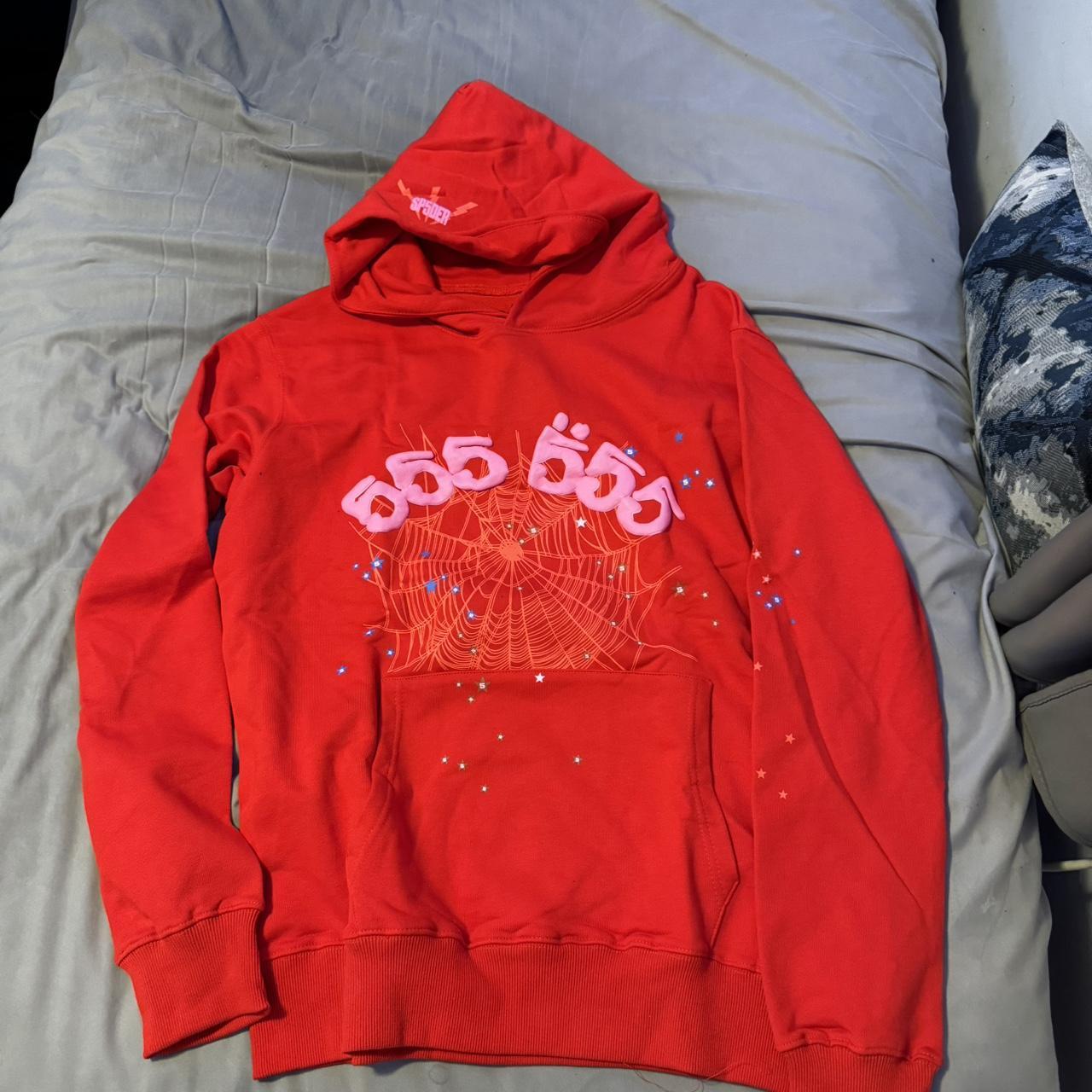 Sp5der young thug 555 hoodie Large but fits like... - Depop