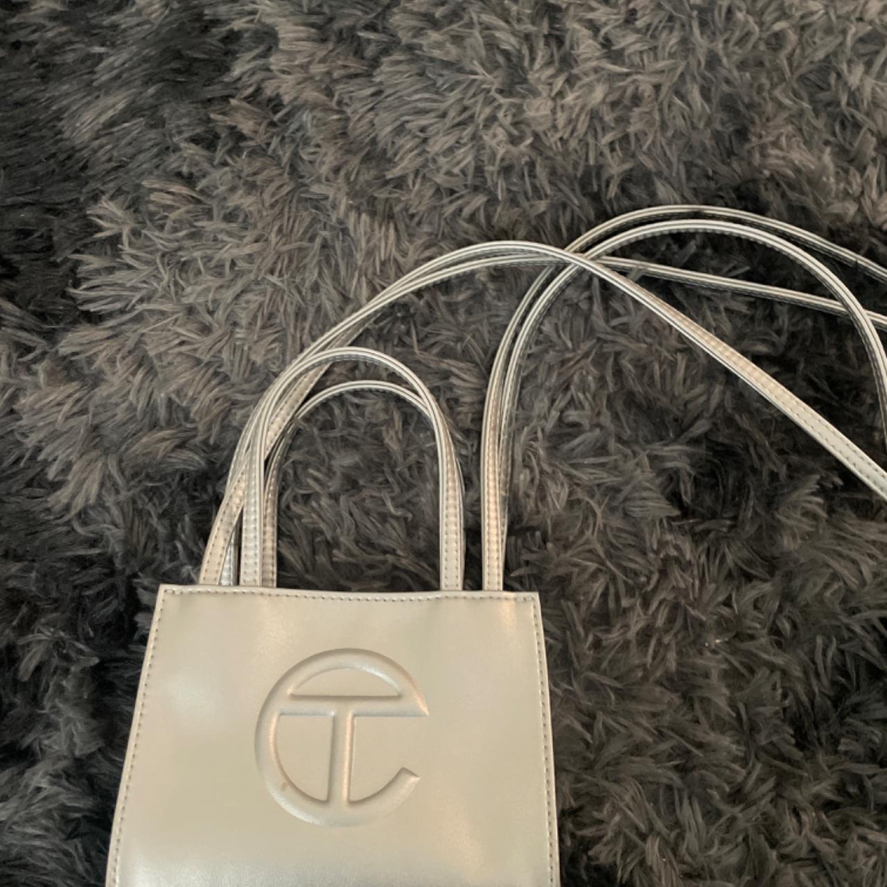 Small silver telfar purse - Depop