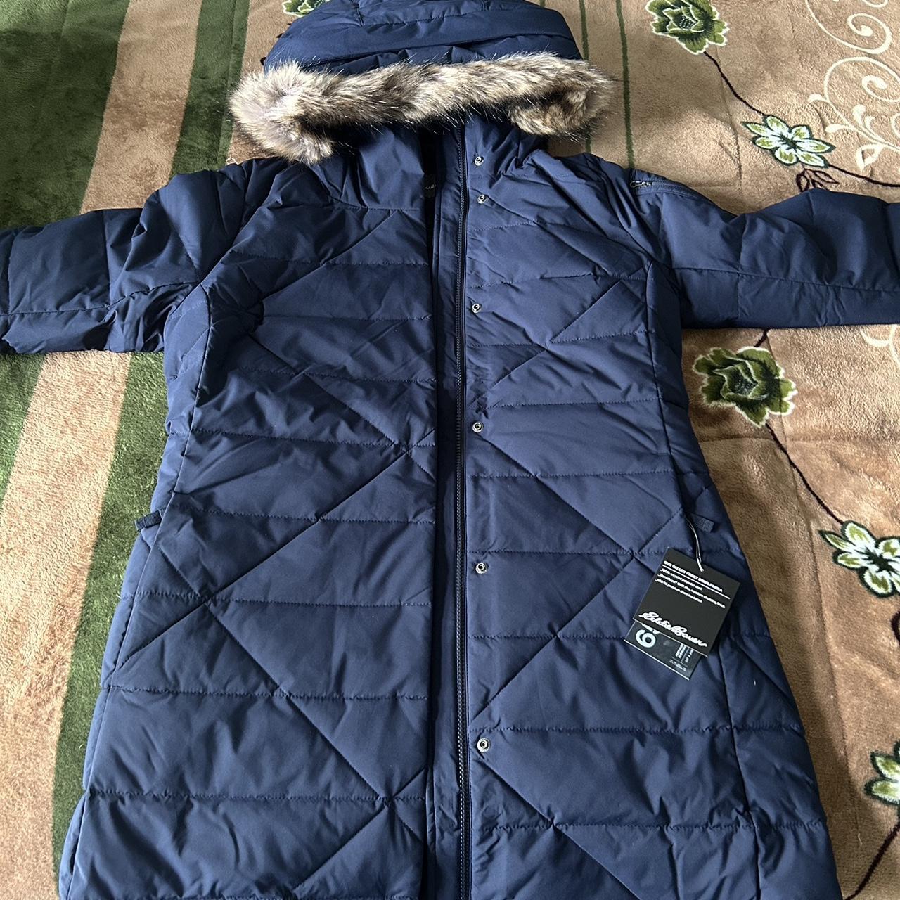 NEW Navy Eddie Bauer Sun Valley Frost Down Parka M - Depop