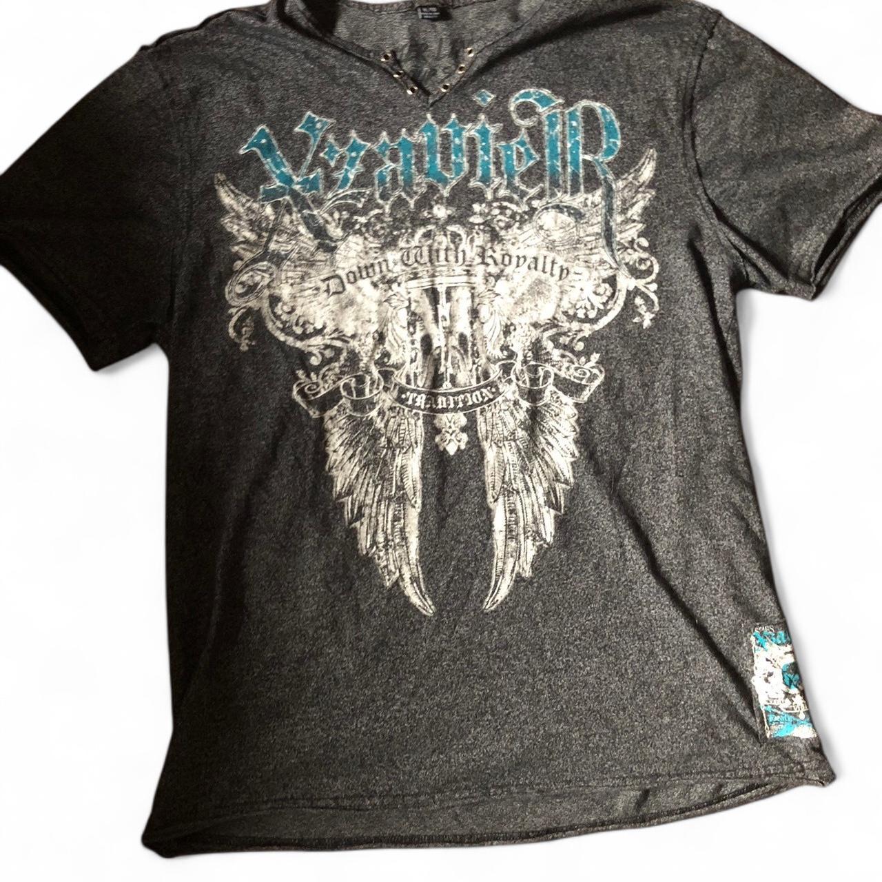 Xl Xzavier affliction style tee 21x27 hmu with... | Depop