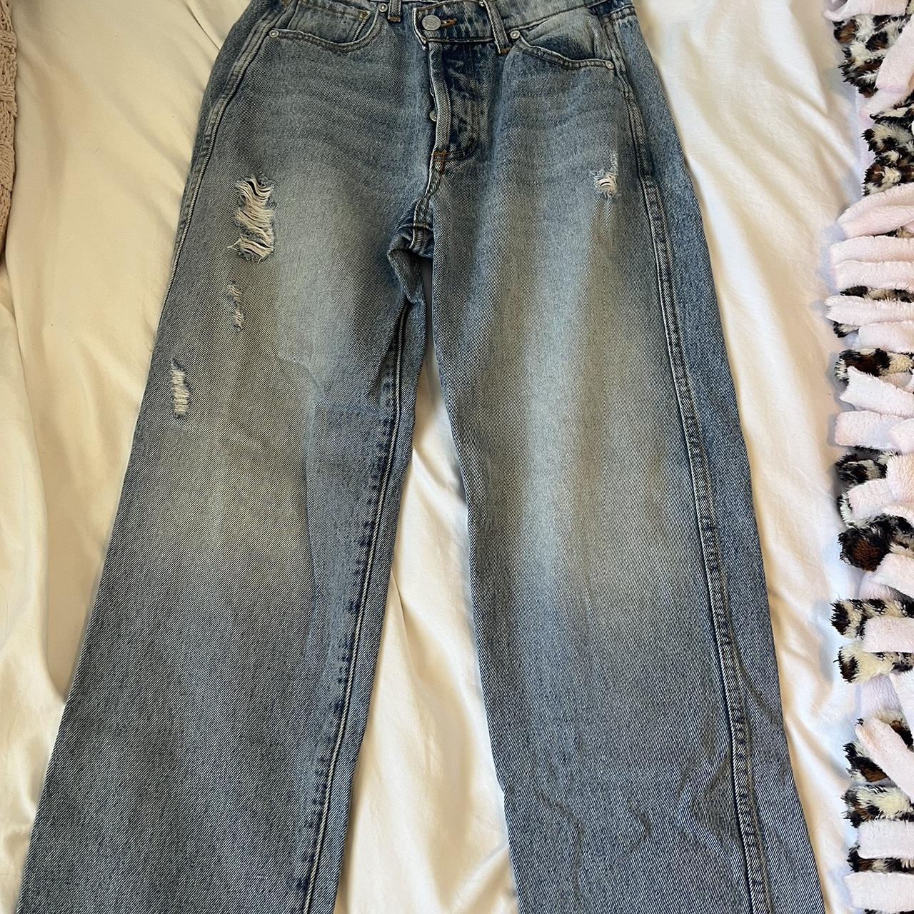 Revice brand straight leg crossover button... - Depop