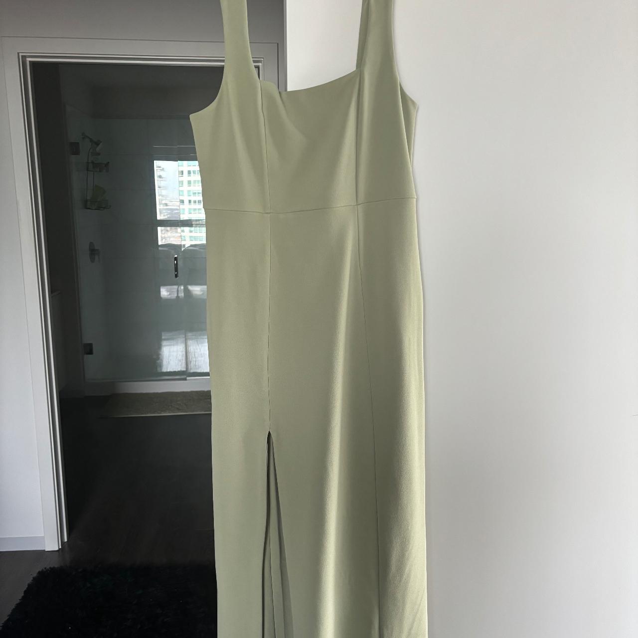 Nice green pastel dress worn as a bridesmaid. Only... - Depop