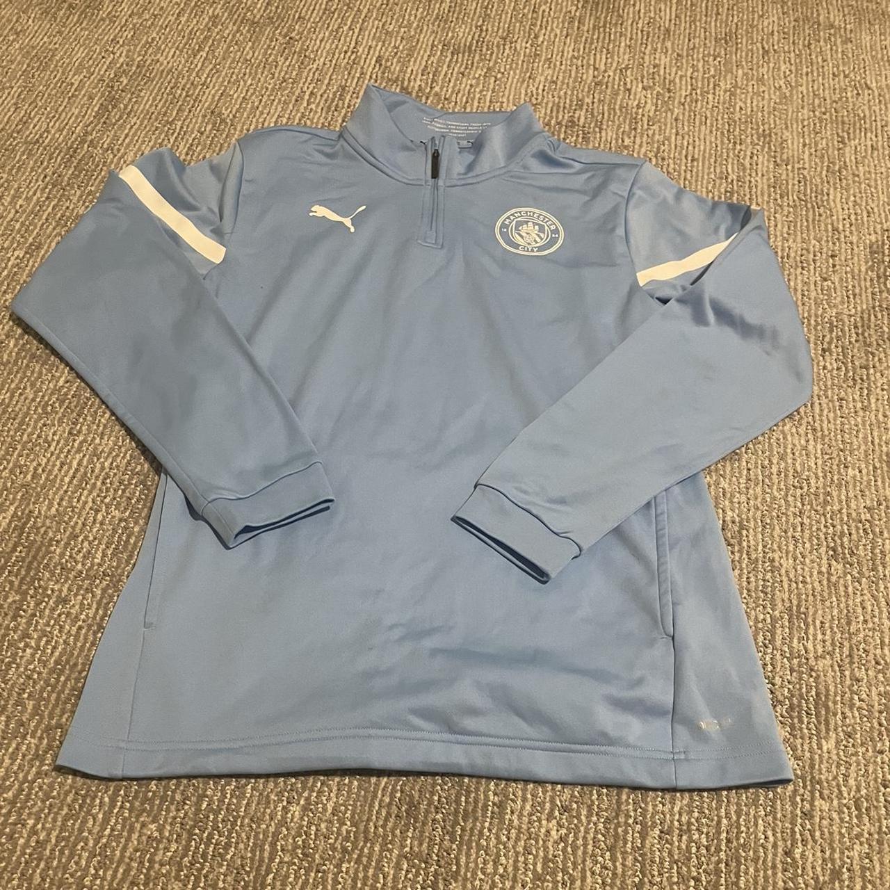 Blue Puma Manchester City fleece; perfect... - Depop