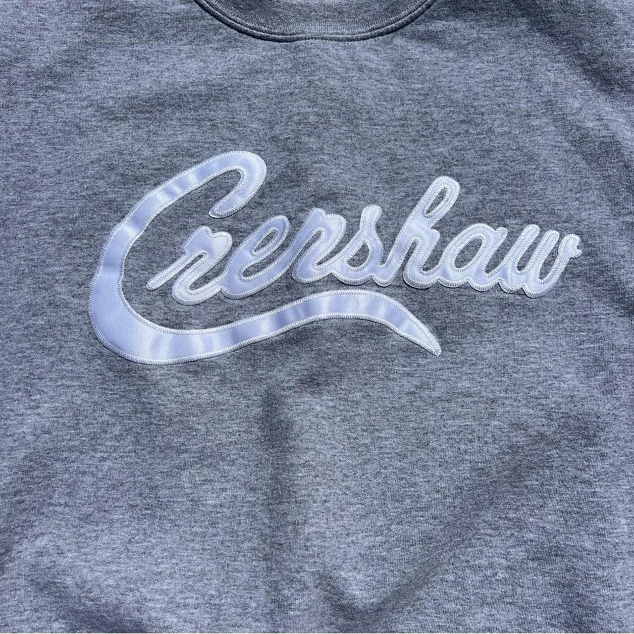 Crenshaw Grey with White Font Classic Sweatshirt by:... - Depop