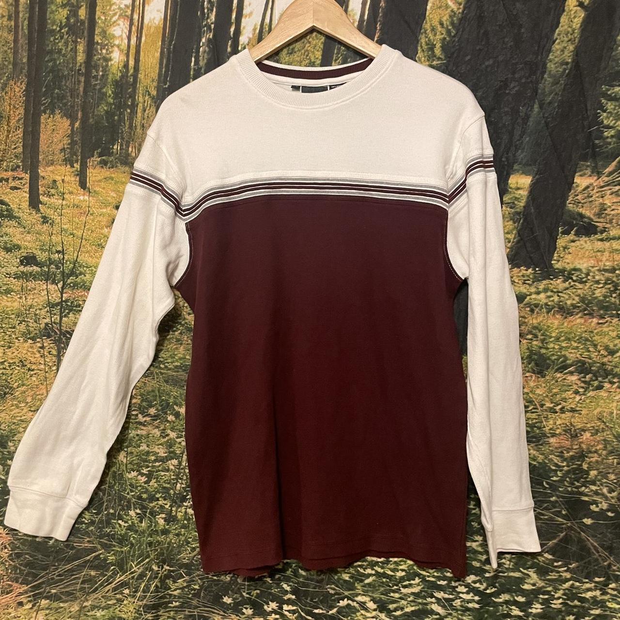 90’s y2k striped Men’s long sleeve shirt by Point... - Depop