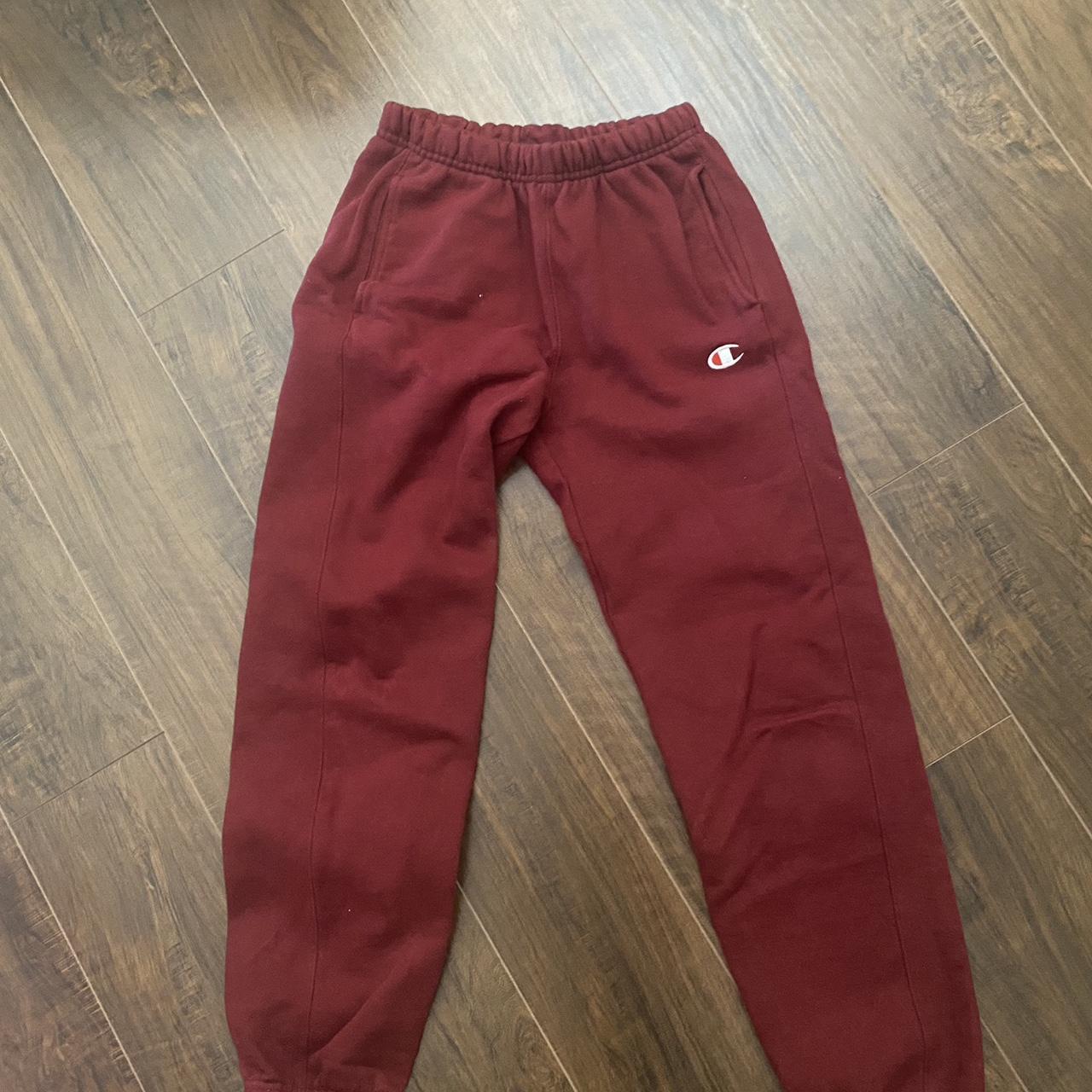 Champion sweatpants Reverse weave red Super comfy in... - Depop