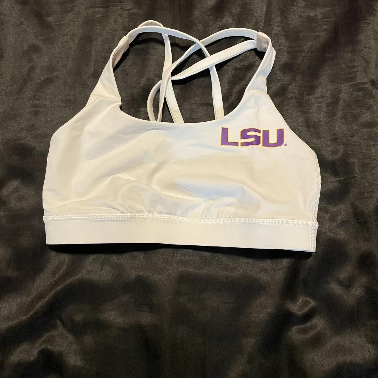 LSU Lululemon Sports Bra - Depop