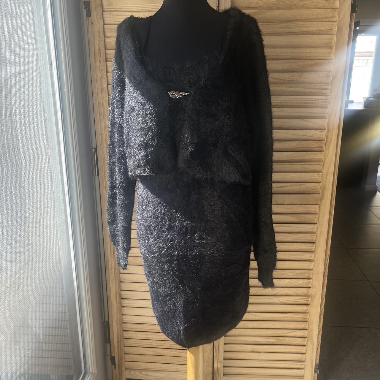 Fabletics Fuzzy Dress and Cardigan XL | Depop