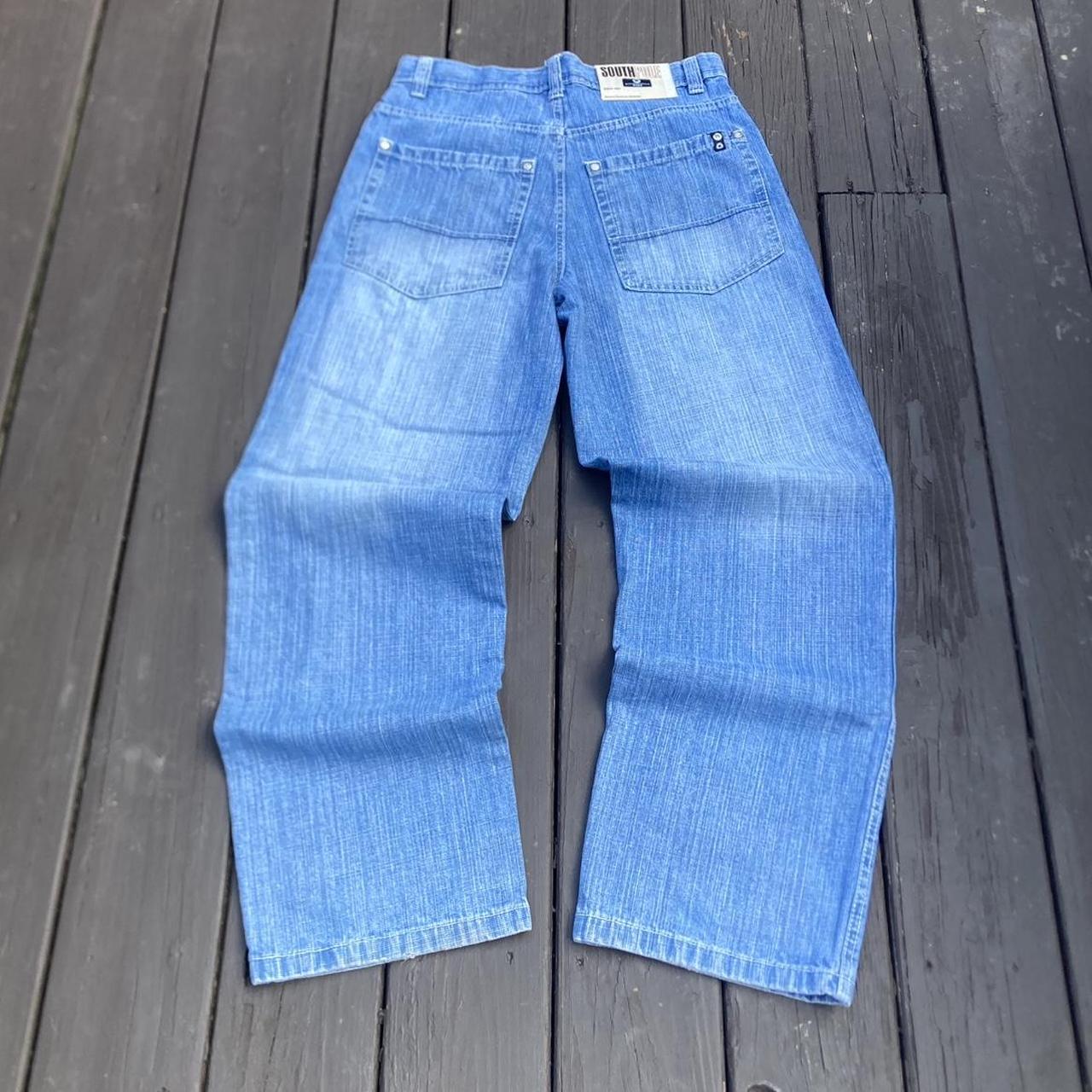 Vintage 2000s Southpole blue tab light wash jeans -... | Depop