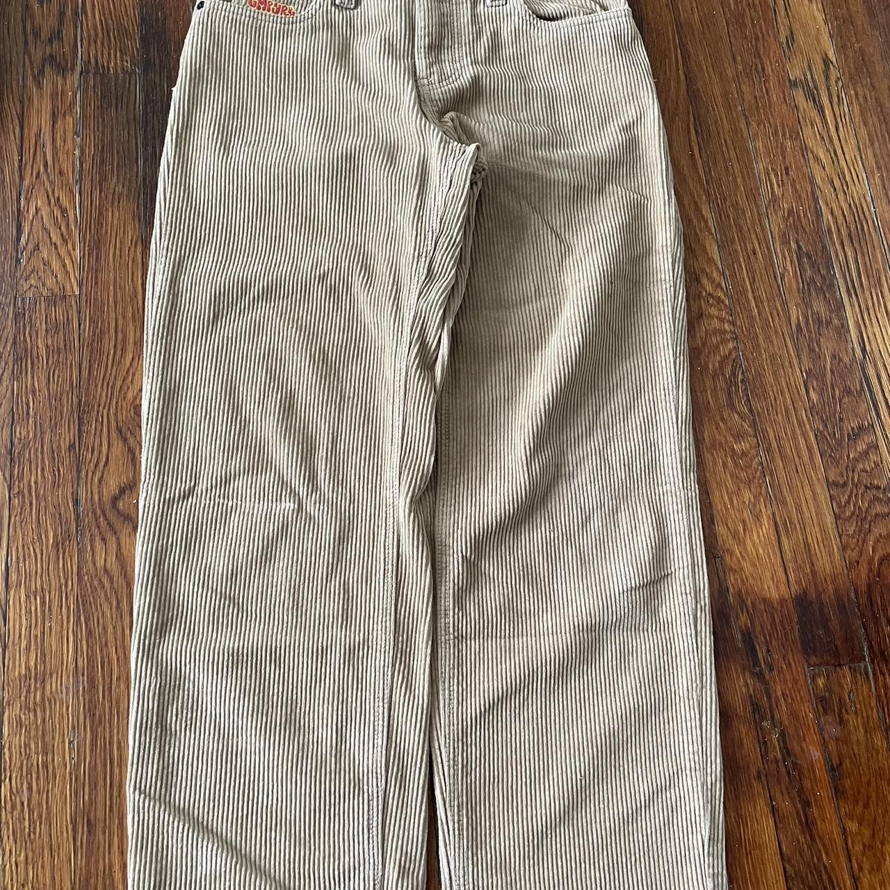 Empyre jTan and cream corduroy pants - Depop