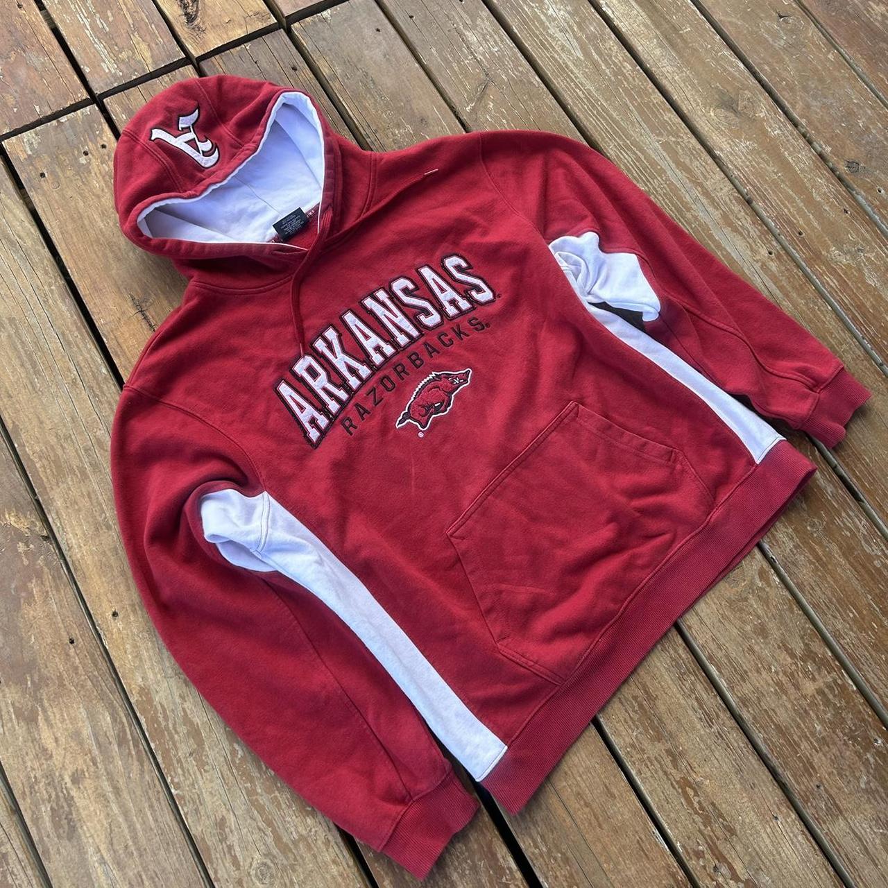Rare vintage 1990 Arkansas razorbacks hoodie Size XL | Depop