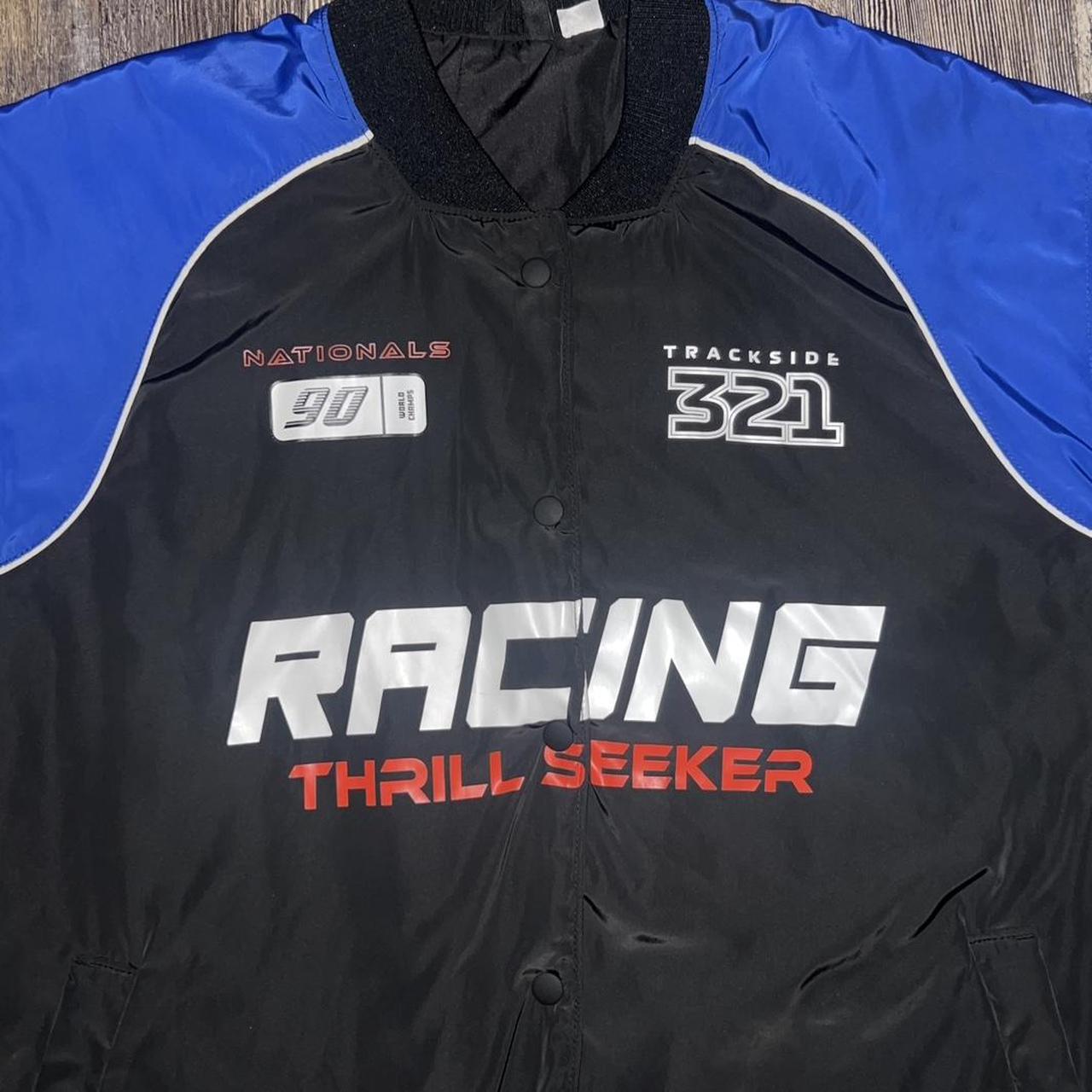 Oversized H&M Racing Jacket . Was purchased in... - Depop
