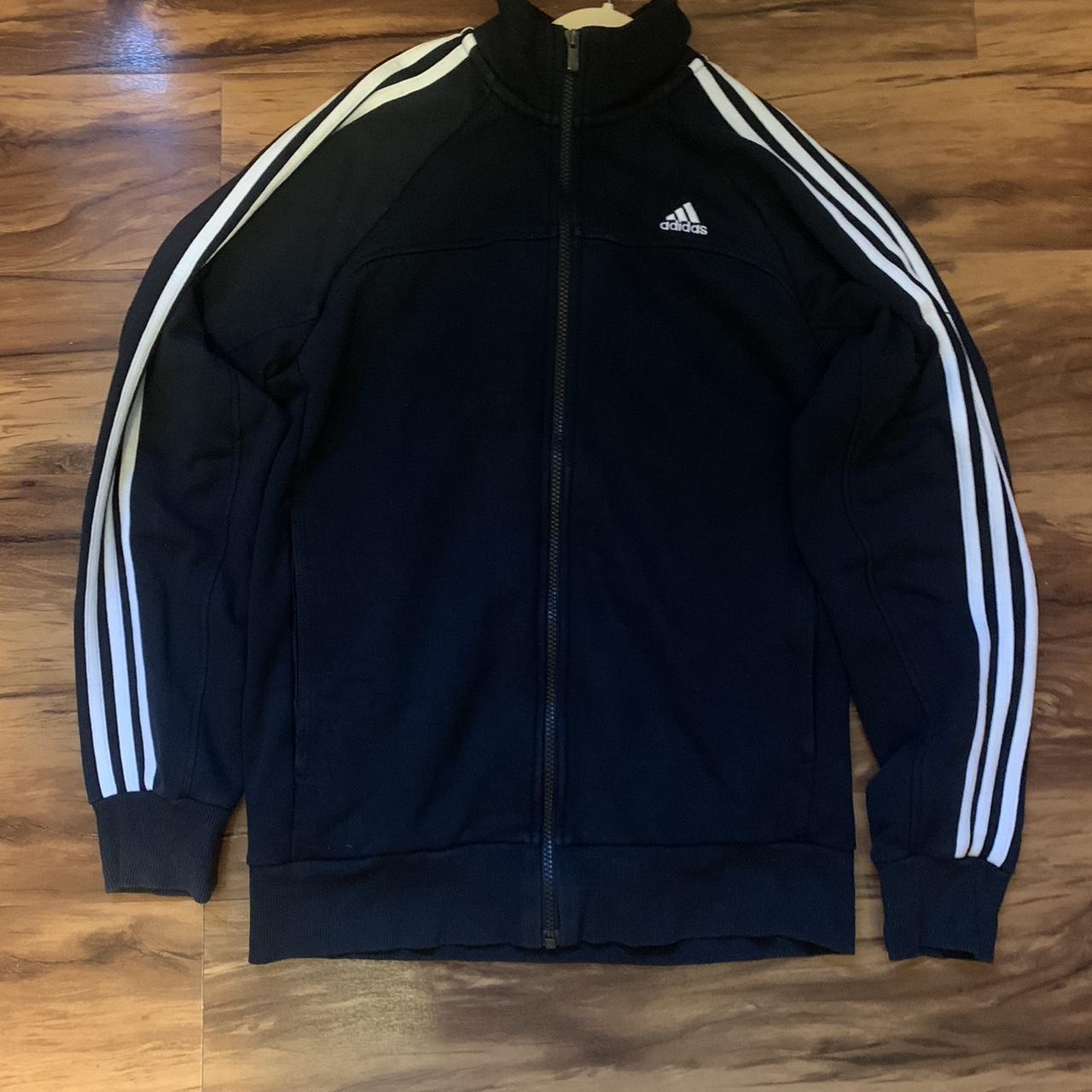 adidas climalite zip up track top,100% cotton,Men’s... - Depop
