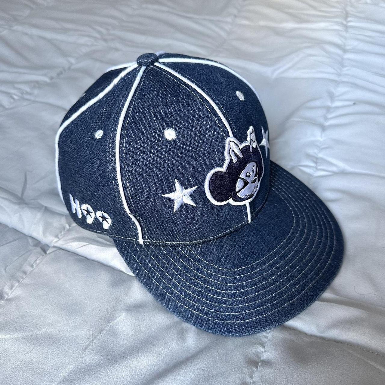 Happy99 CLIO fitted denim hat. Size 7 1/4, great... - Depop