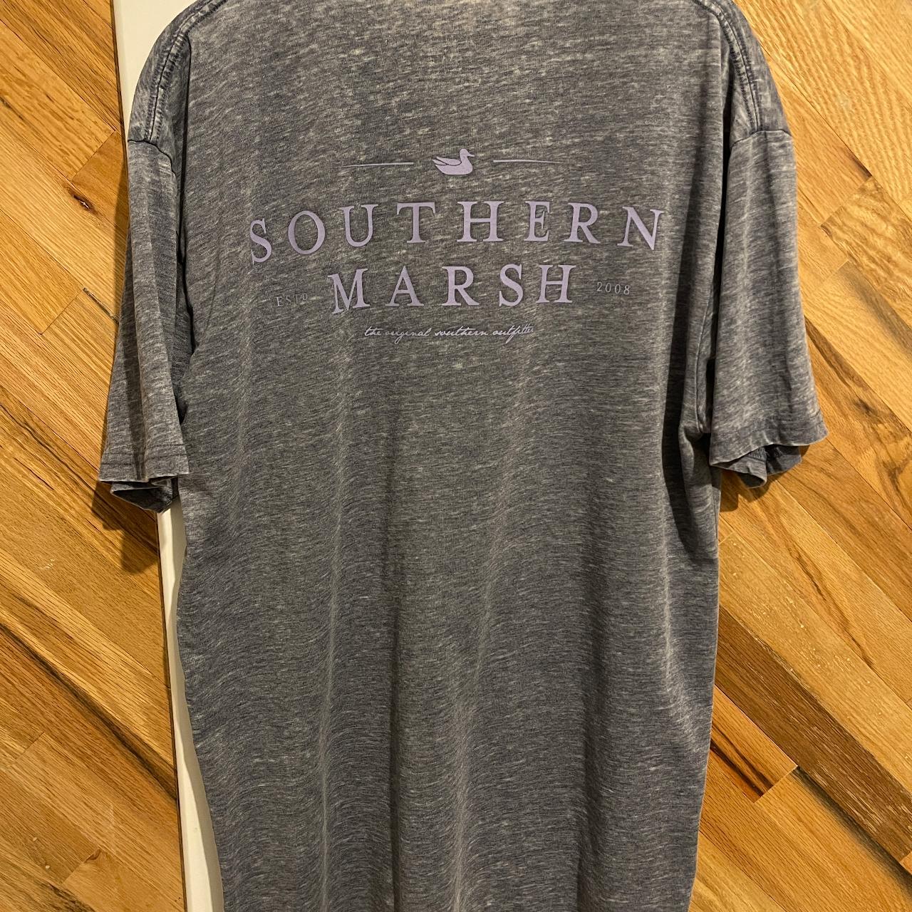Southern Marsh Double Sided Logo Graphic Tee - Depop