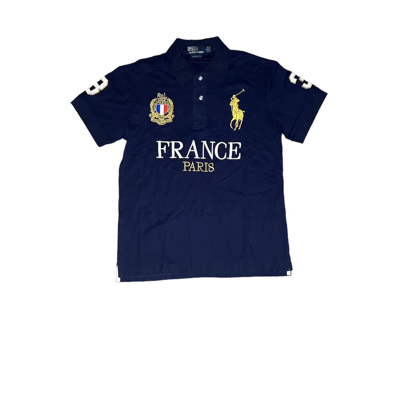 Polo Ralph Lauren France Paris Short Sleeve -open... - Depop