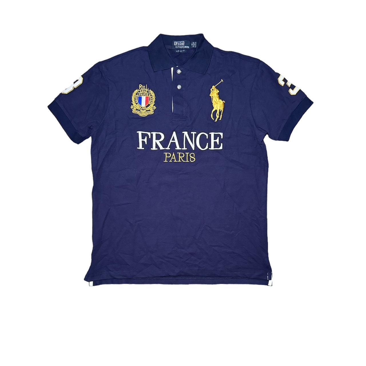 France Paris Polo Ralph Lauren Short Sleeve -open... - Depop