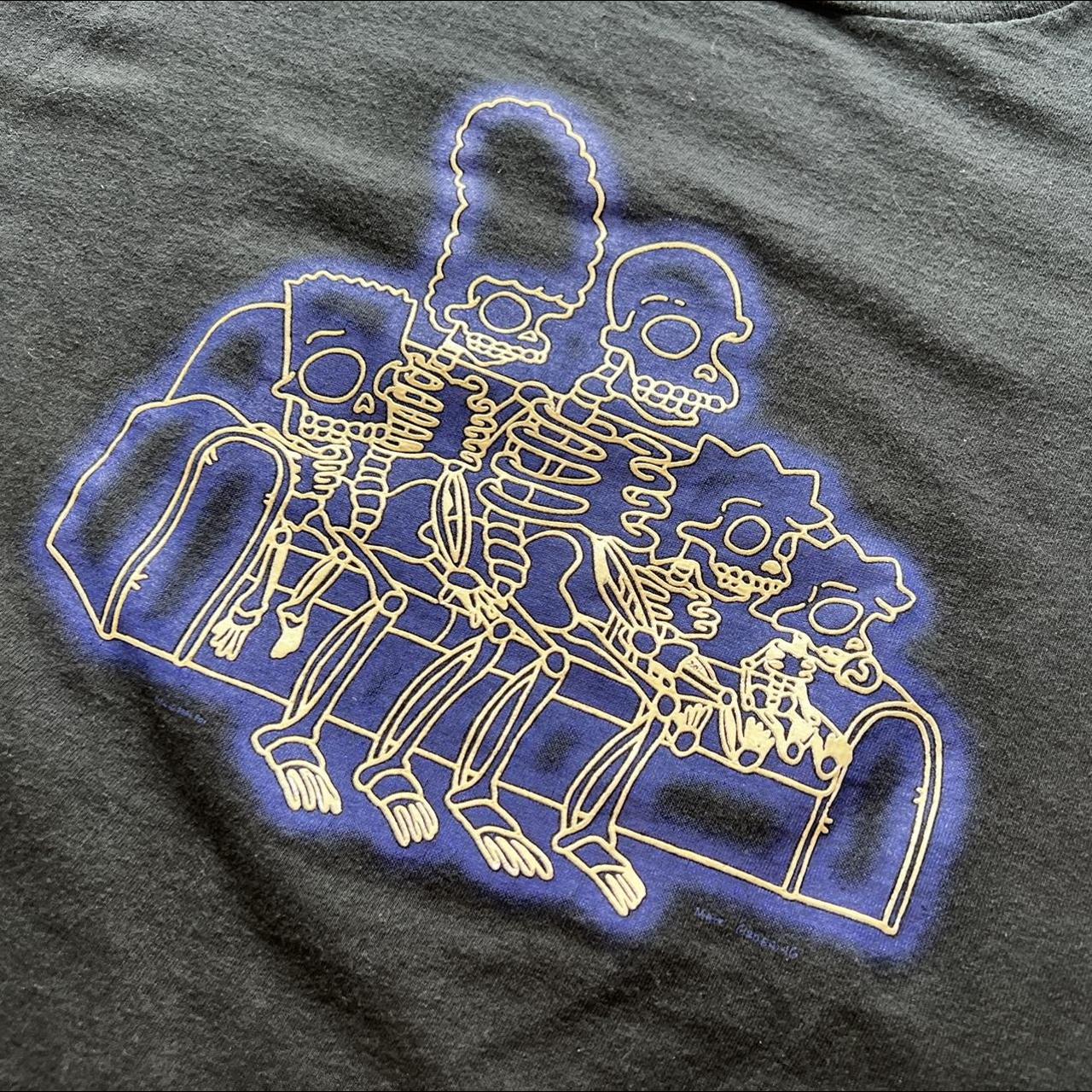 Vintage Simpsons Skeleton Couch Gag T-Shirt Delta... - Depop