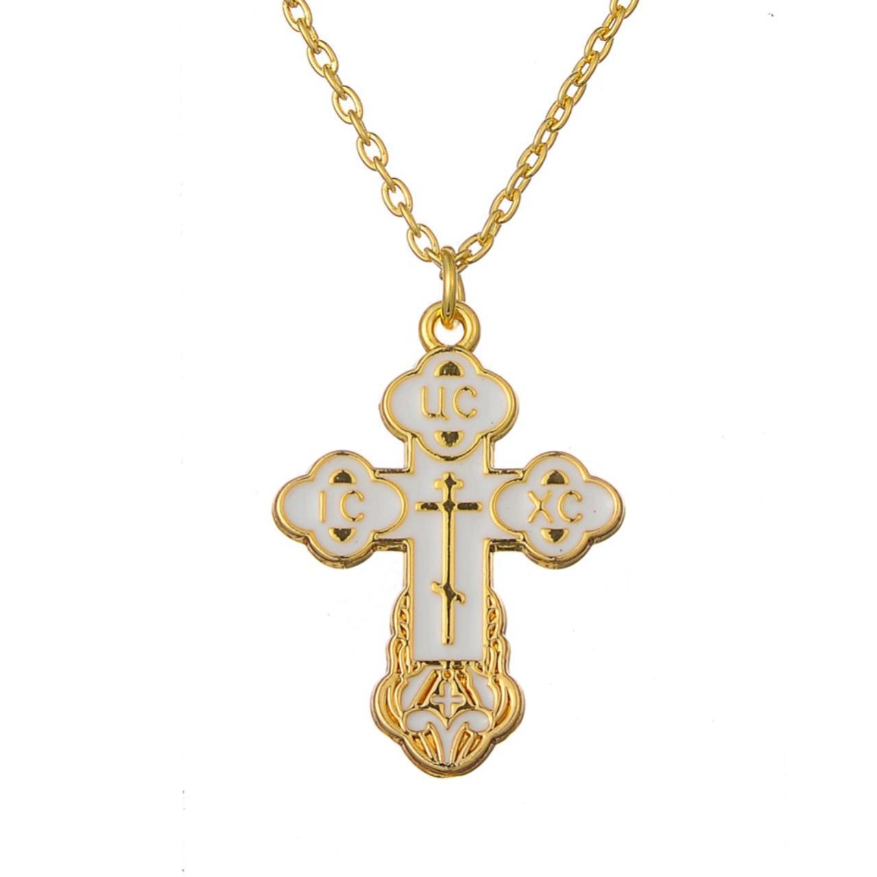 (28) 5 Budded Russian Orthodox Cross 5x... - Depop