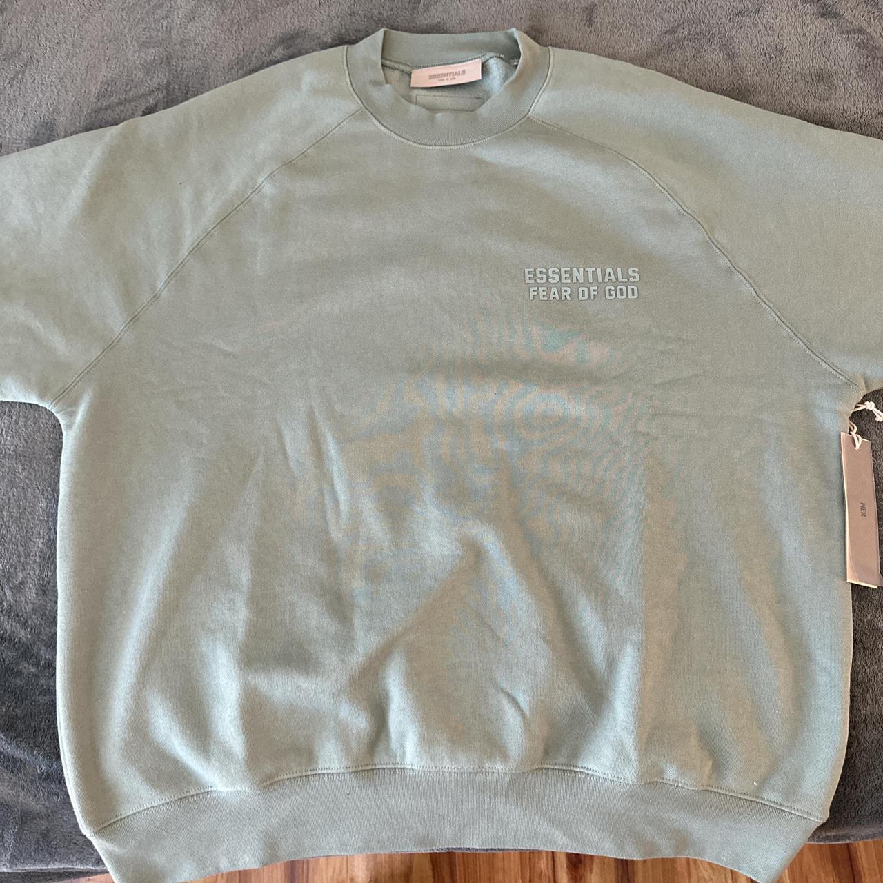essentials FOG green/sycamore sweatshirt SEND BEST... - Depop