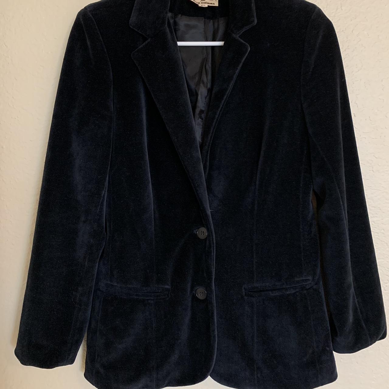 Vintage Alex Colman Black Velvet Blazer *NO PayPal... - Depop