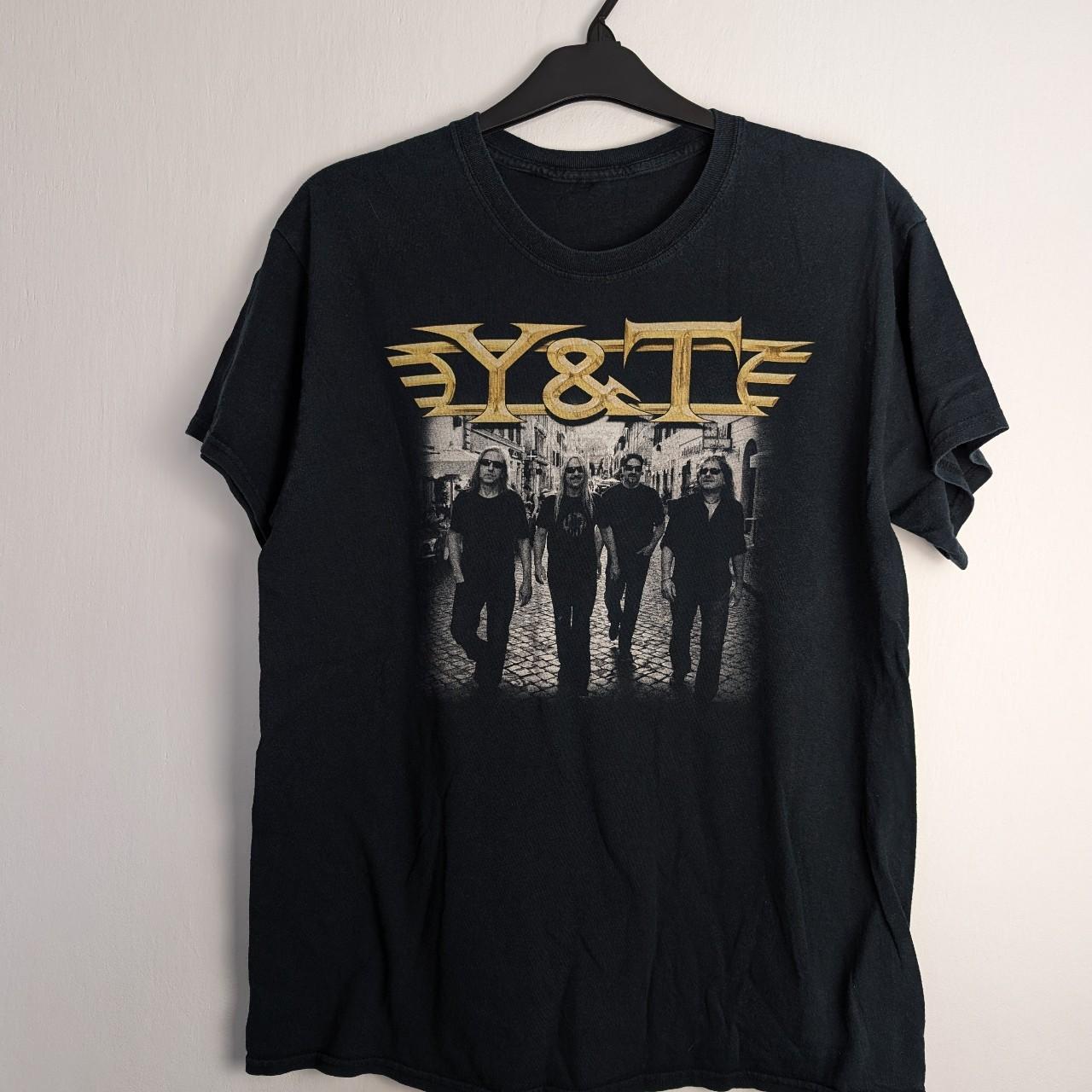 Y&T Band T-Shirt XXL Black World Tour 2015 Rock... - Depop