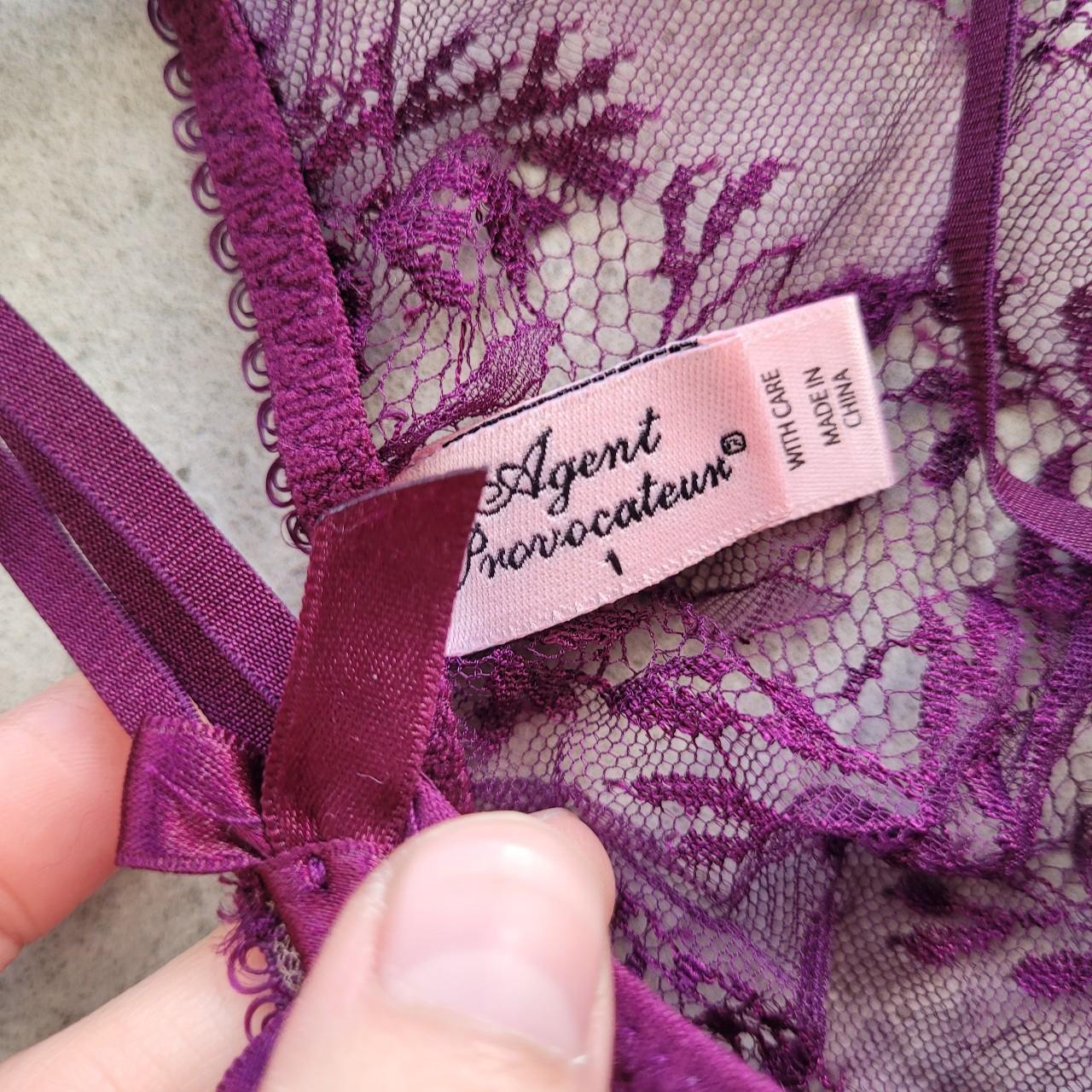 Agent Provocateur Women's Purple Bra | Depop