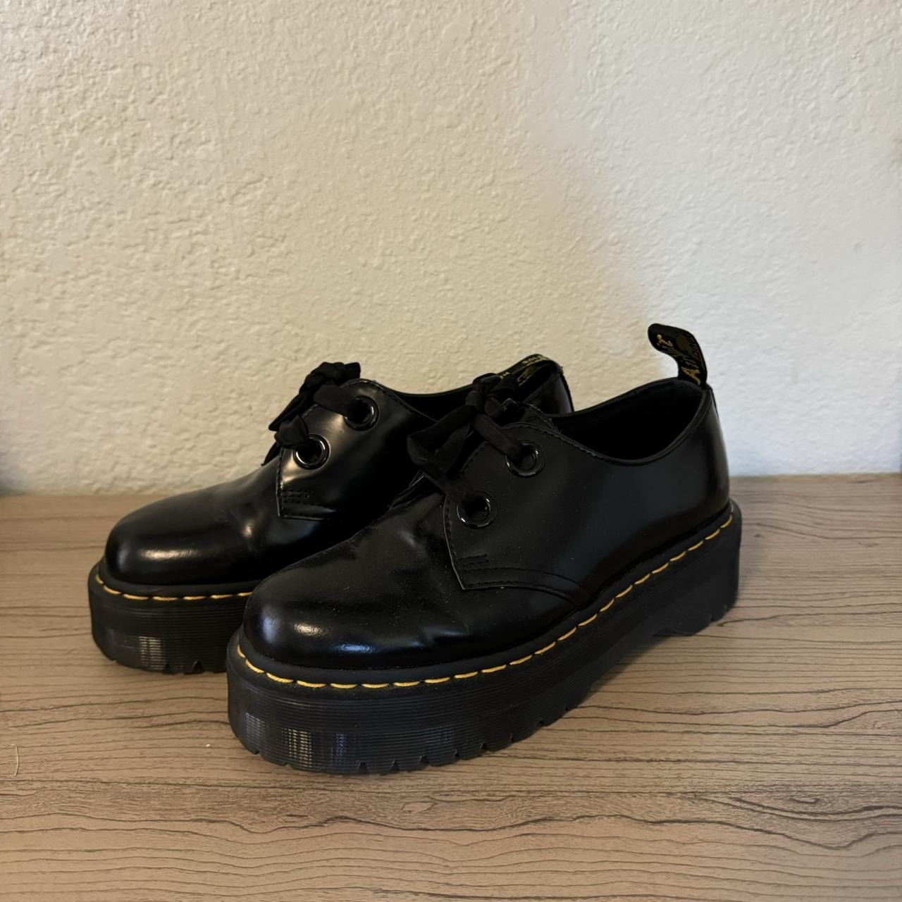 doc martin loafers with ribbon laces #docmartin... - Depop