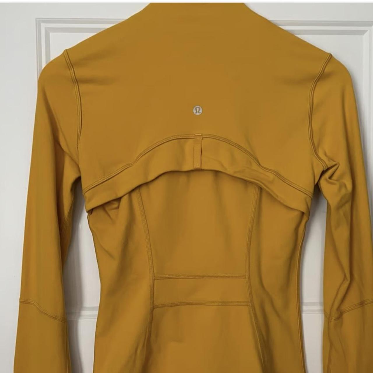 Lululemon honeycomb yellow define jacket Size:4 - Depop