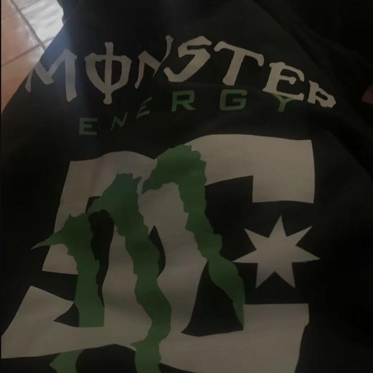 Black and green Monster Energy DC hoodie (This... | Depop