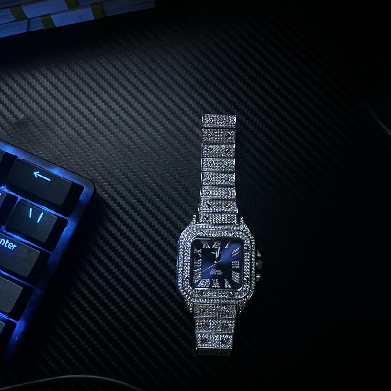 Buss down watch full diamond Brand new never worn i... - Depop