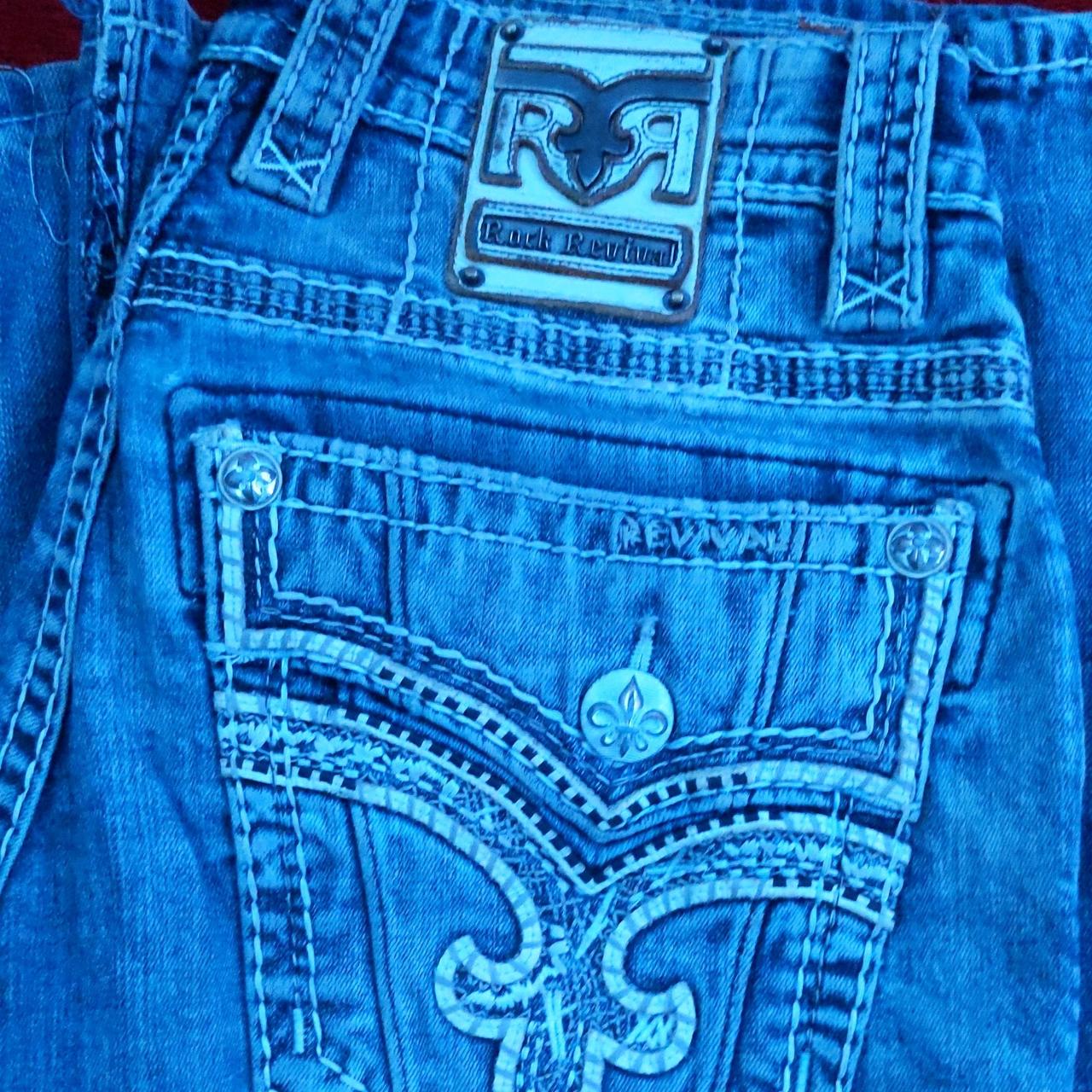 Rock Revival Jeans Custom made them to be... - Depop