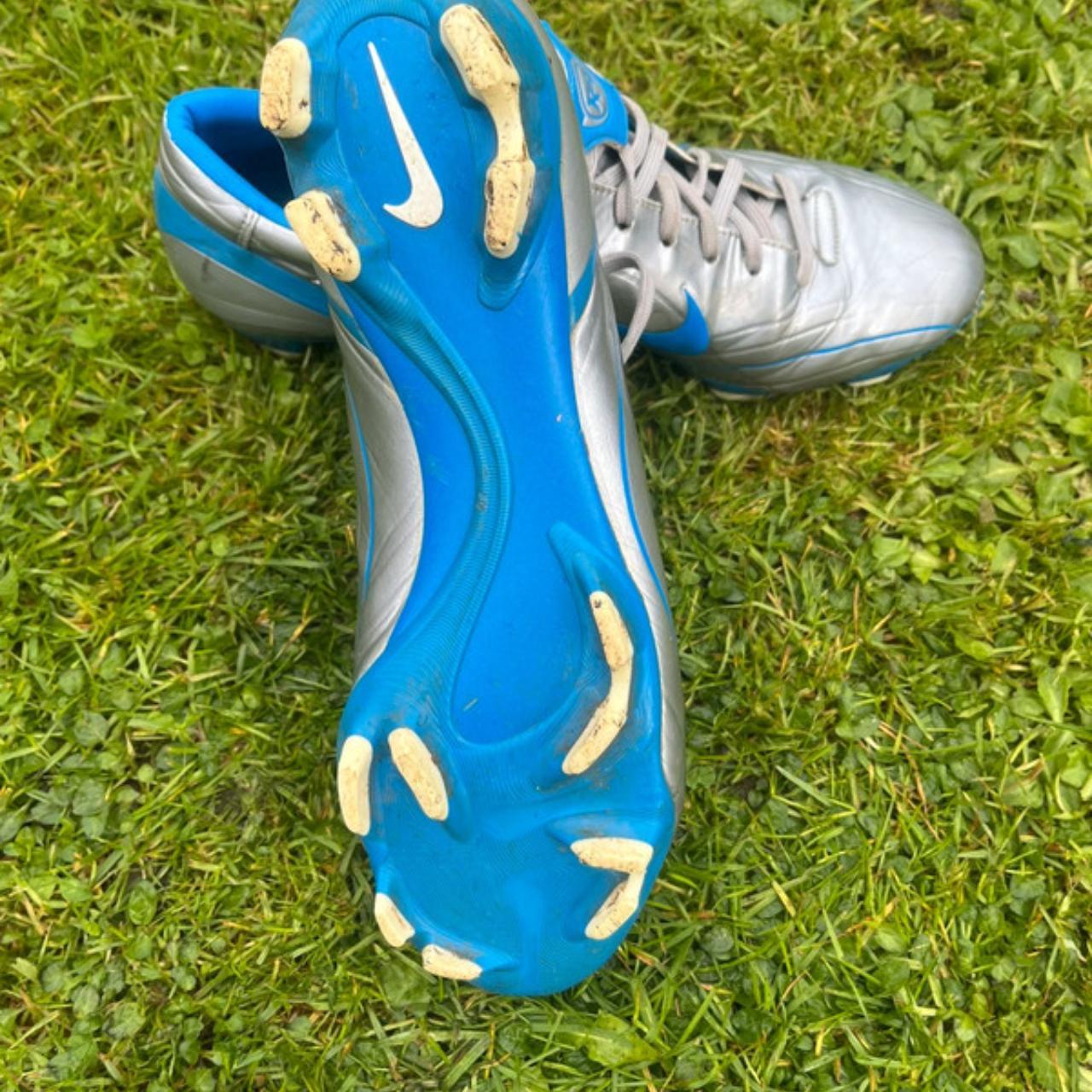 R9 Nike Mercurial Vapor ii - Chrome/Photo Blue FG -... - Depop