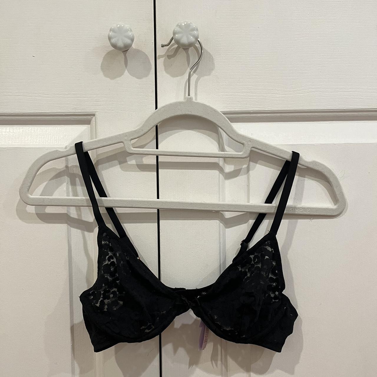 savage x fenty unlined mesh bra with leopard... - Depop